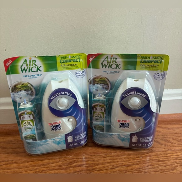 Air Wick | Other | Lot Of 2 Air Wick Fresh Waters Freshmatic Compact I ...